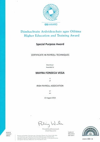 Mayra - Payroll | PDF
