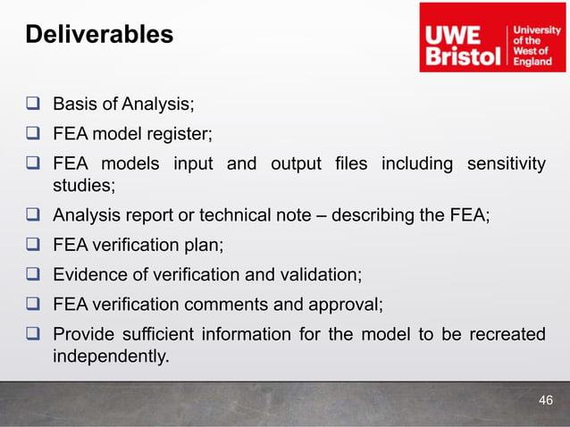 FEA good practices presentation | PPTX