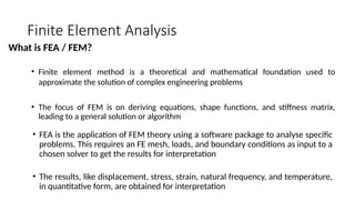 Introduction to FEA showing the need for an engineer | PPTX