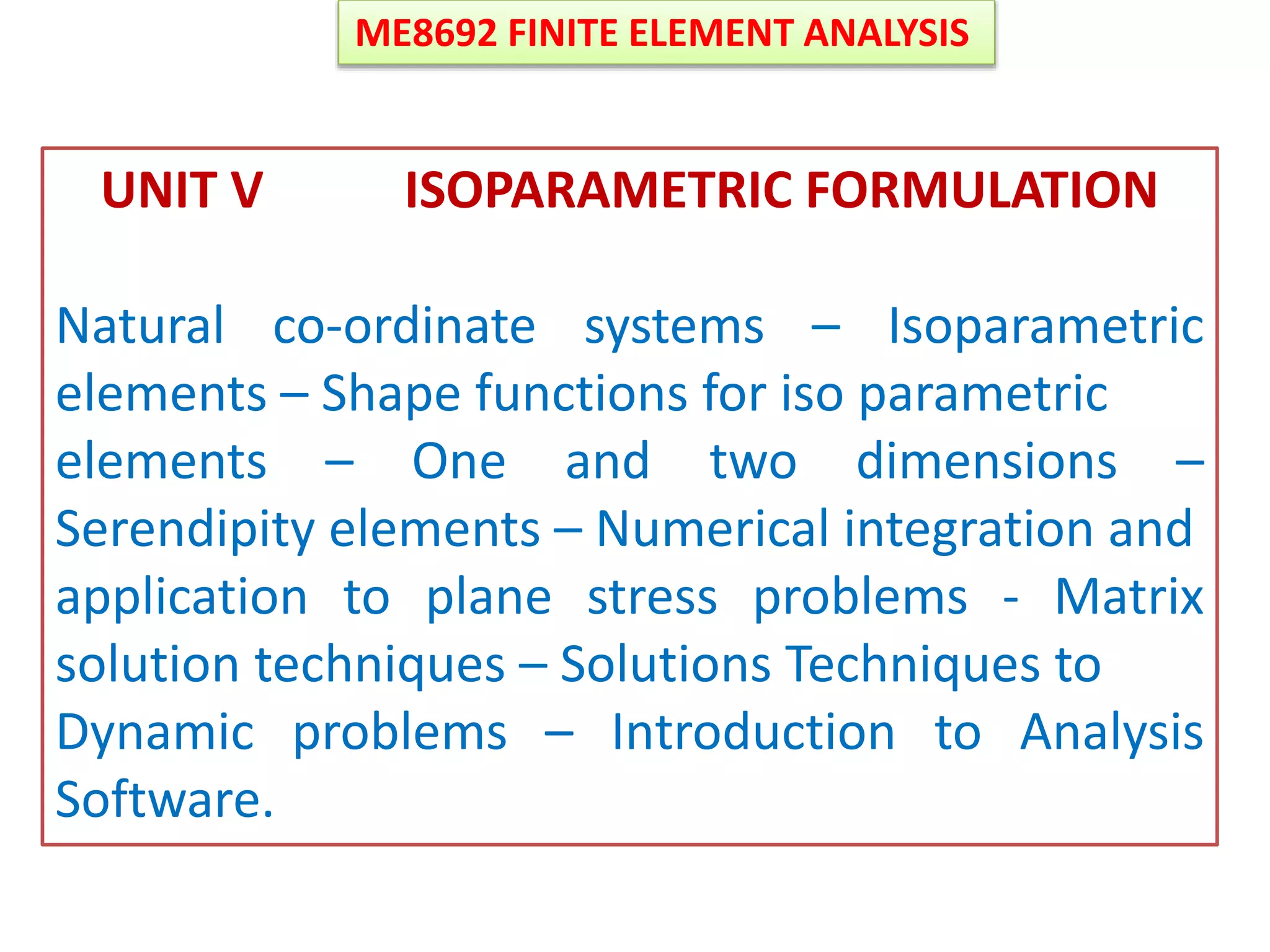 Finite Element Analysis Drpparandaman Ppsx