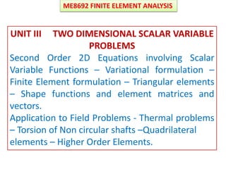 Finite Element Analysis -Dr.P.Parandaman | PPSX
