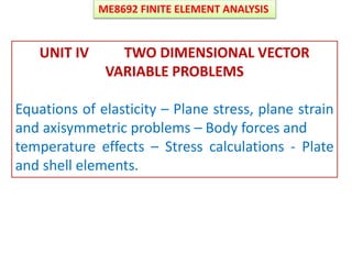 Finite Element Analysis -Dr.P.Parandaman | PPSX
