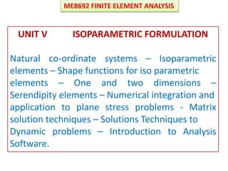 Finite Element Analysis -Dr.P.Parandaman | PPSX