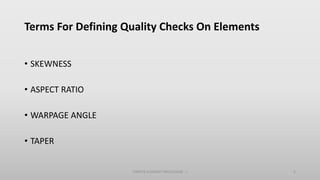 FEA MESH QUALITY PARAMETER | PPTX