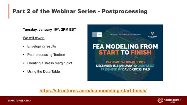 Fea Modeling from Start to Finish Webinar Slides | PPTX