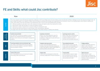 Jisc visions: further education (FE) and skills | PDF