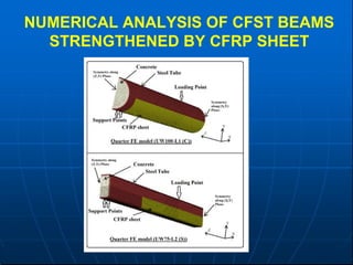 Fea of cfst beam partially wrapped by cfrp sheet persentation | PPT