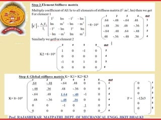 FEA of TRUSS Module 2 (17ME61) | PPT | Free Download