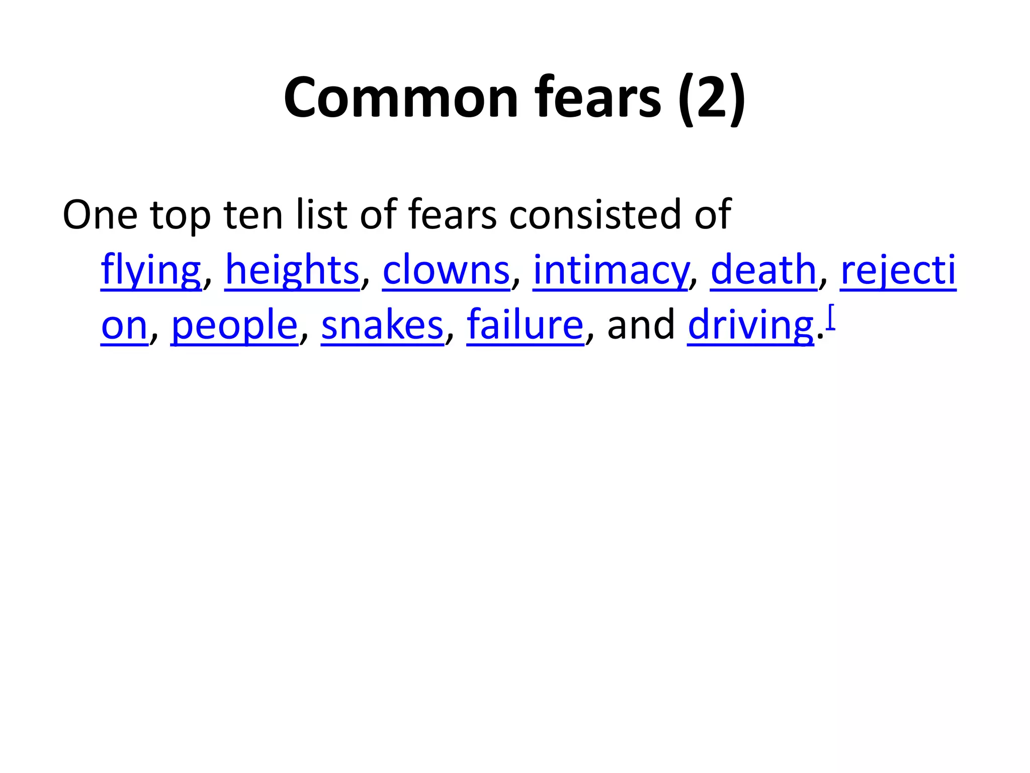 Fear | PPT