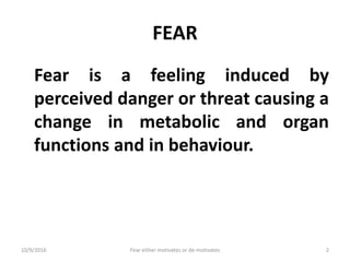Fear | PPTX