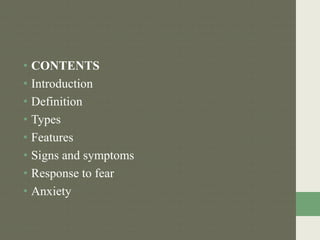 fear and its mnagement | PPTX