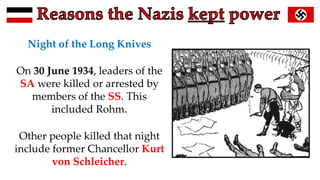 Reasons the Nazis kept power - Fear and state terrorism | PPTX