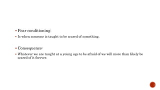 Fear conditioning block buster | PPT