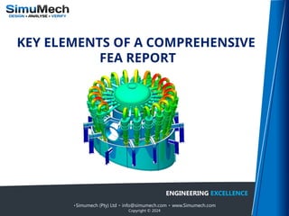 Key Elements of a Comprehensive FEA Report | PPTX