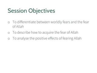 Fearing-Allah-is key to become muttaqi and its | PDF