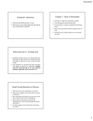 Fear Not Chapter 1: Impossible Ideas | PDF