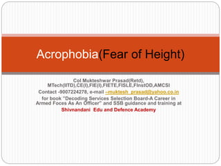 Acrophobia Definition
