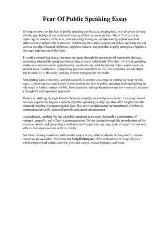 Fear Of Public Speaking Essay.pdf