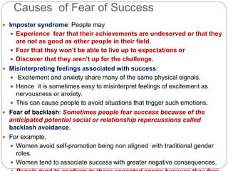 Fear of success | PPTX | Mental Health | Diseases and Conditions