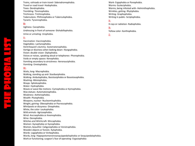 Fears and phobias | PPT