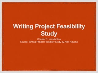 Feasib - Introduction | PPTX