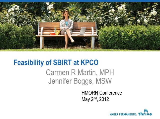 Feasibility of Implementing Screening Brief Intervention and Referral ...