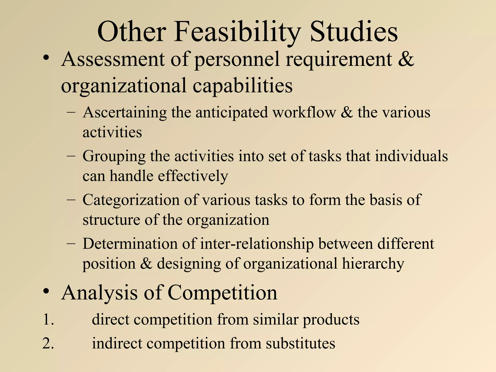 Feasibility studies | PPT