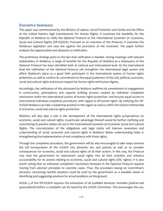 Ratification of the Optional Protocol to the International Covenant on ...