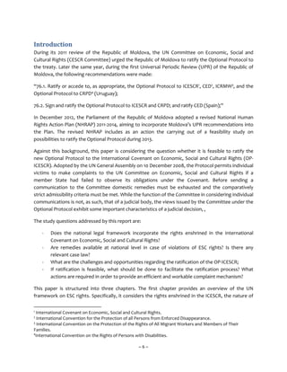 Ratification of the Optional Protocol to the International Covenant on ...