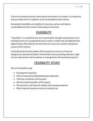Feasibility and viability | DOCX