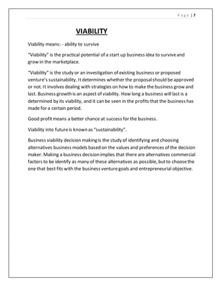 Feasibility and viability | DOCX