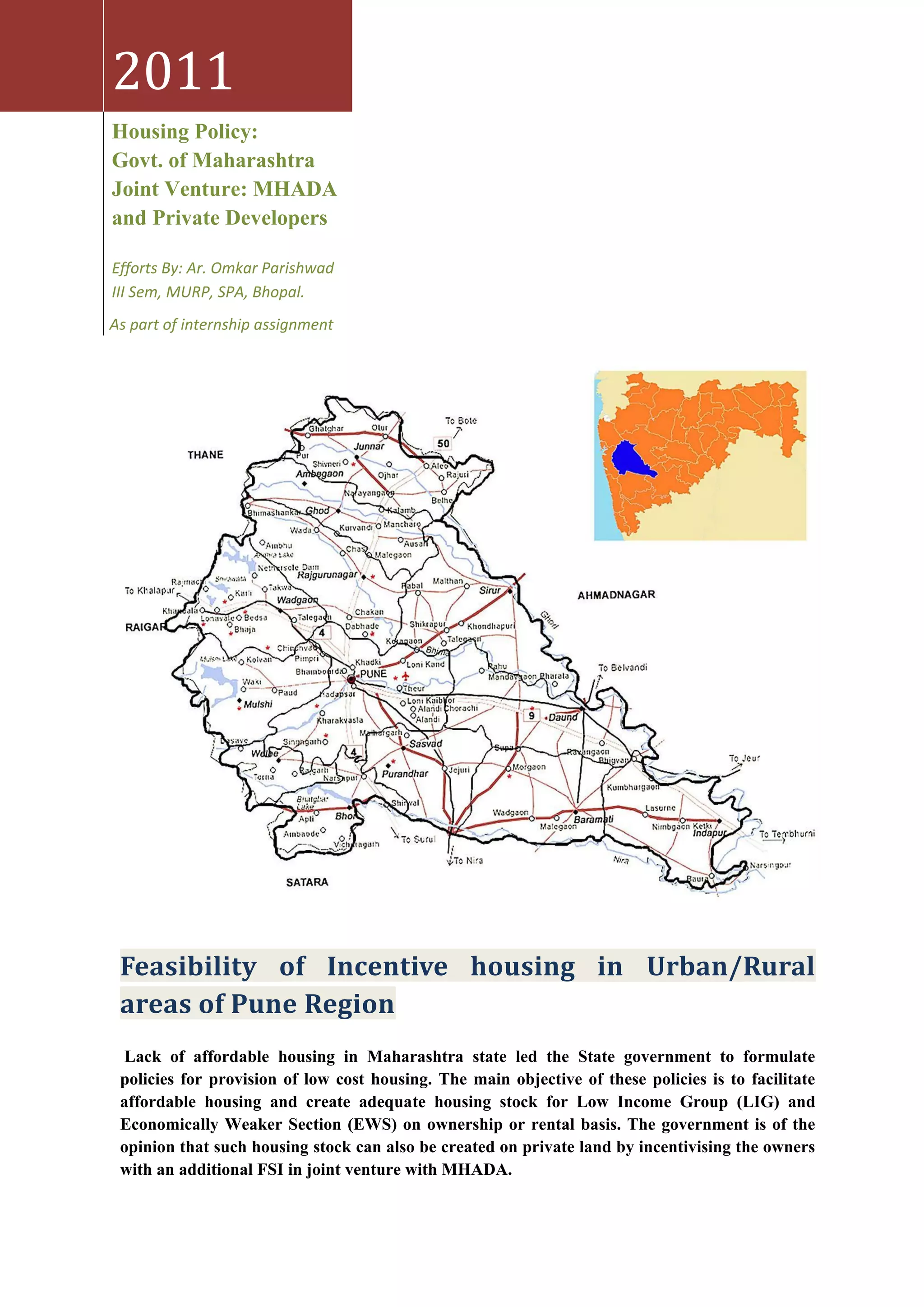 Feasibility of incentive housing | PDF