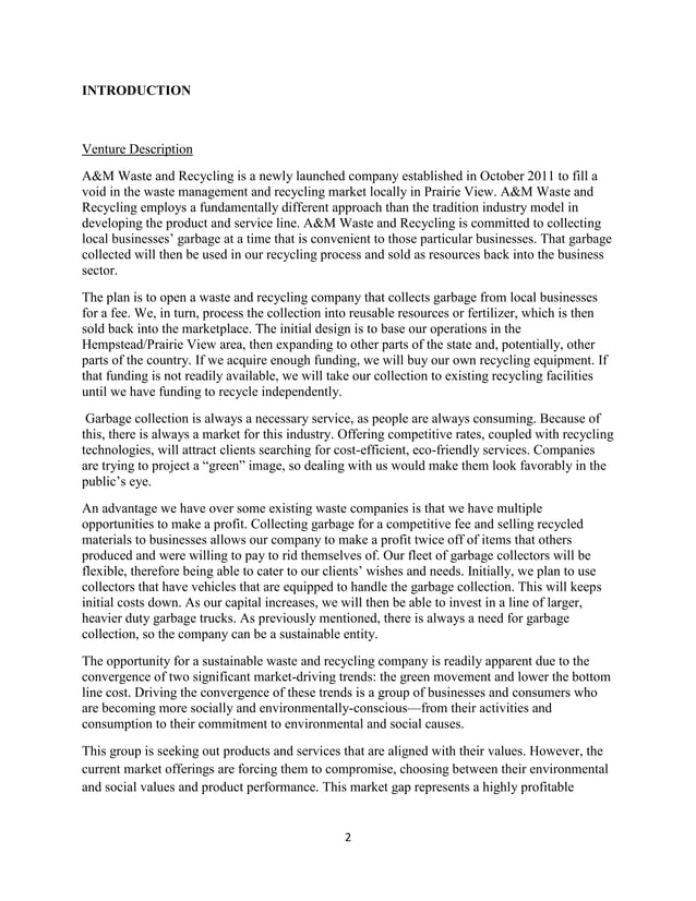 Feasibility Plan (Revised) | PDF