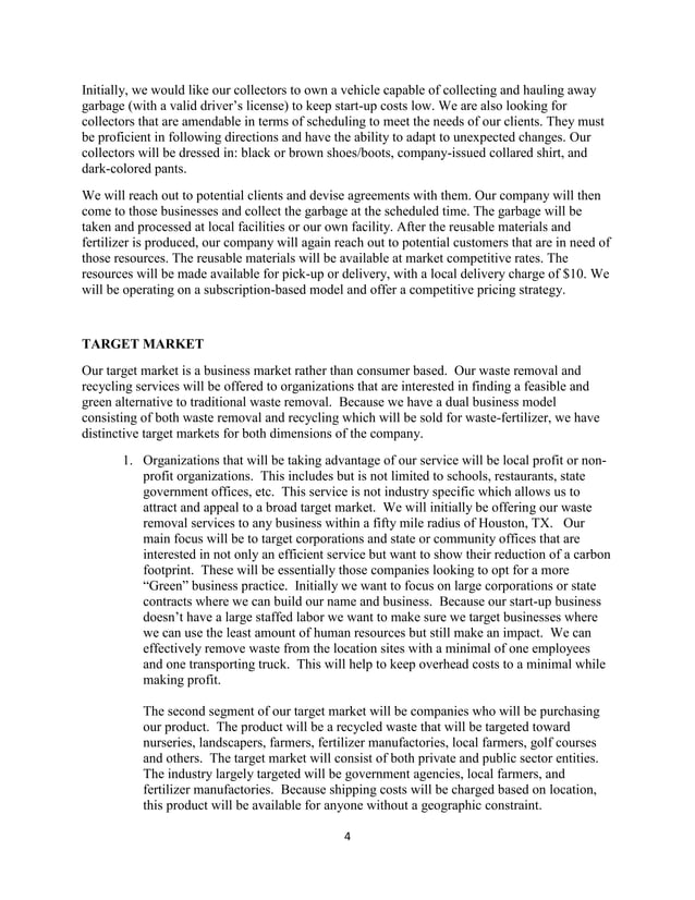 Feasibility Plan (Revised) | PDF