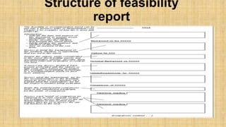 Feasibility report -basic concepts with example | PPTX