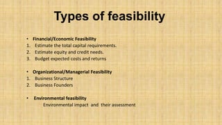 Feasibility report -basic concepts with example | PPTX