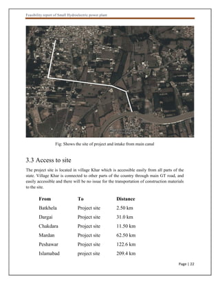 Feasibility Report of Small Hydroelectric Power Plant | PDF