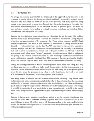 Feasibility Report of Small Hydroelectric Power Plant | PDF