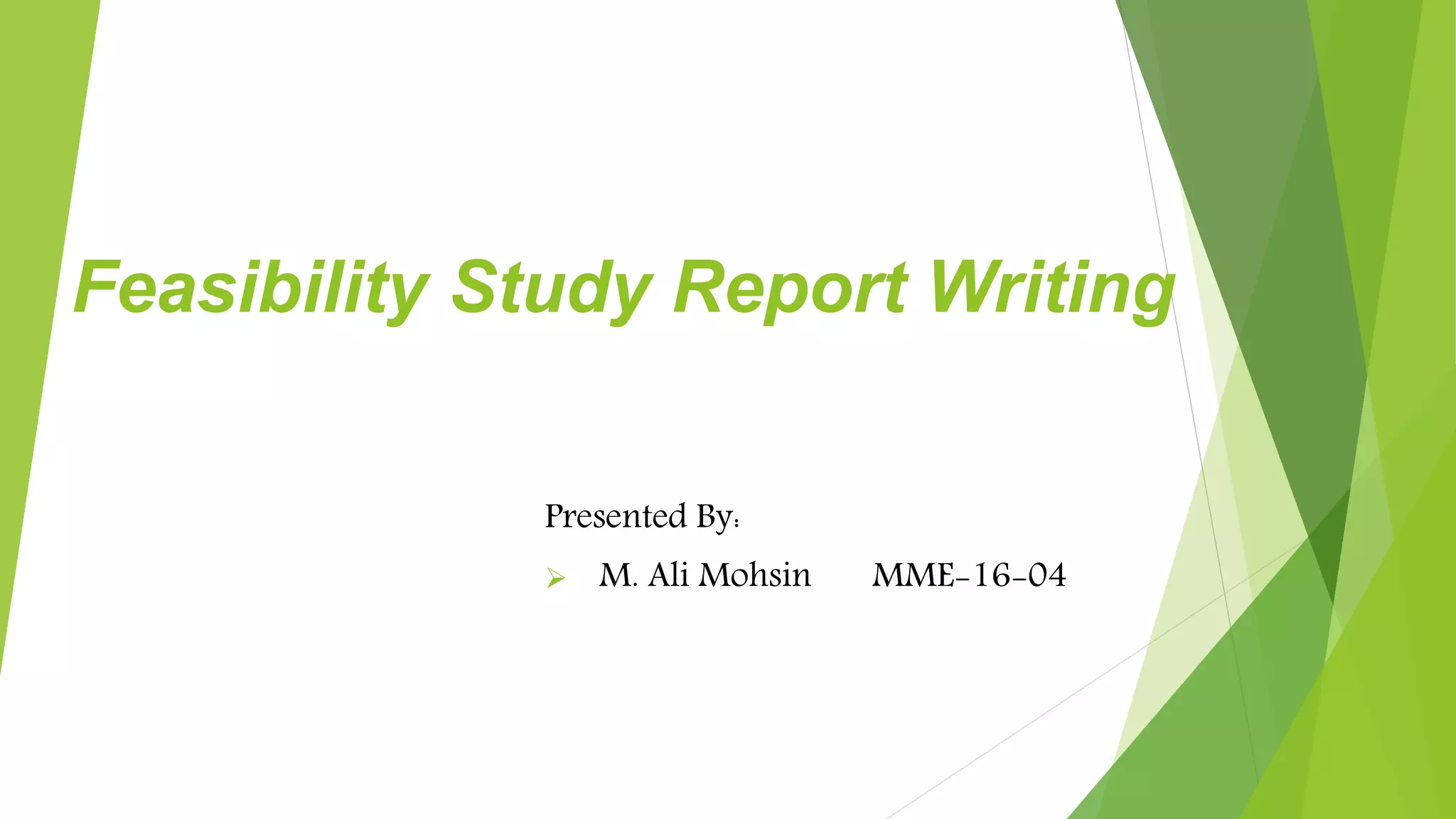 Feasibility report | PPTX