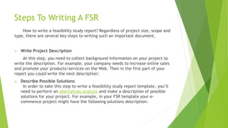 Feasibility report | PPTX