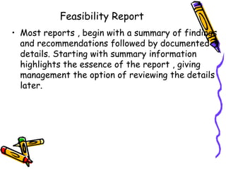 Feasibility report | PPT