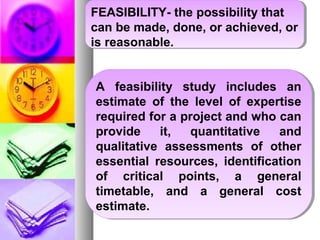 Feasibility Report | PPT