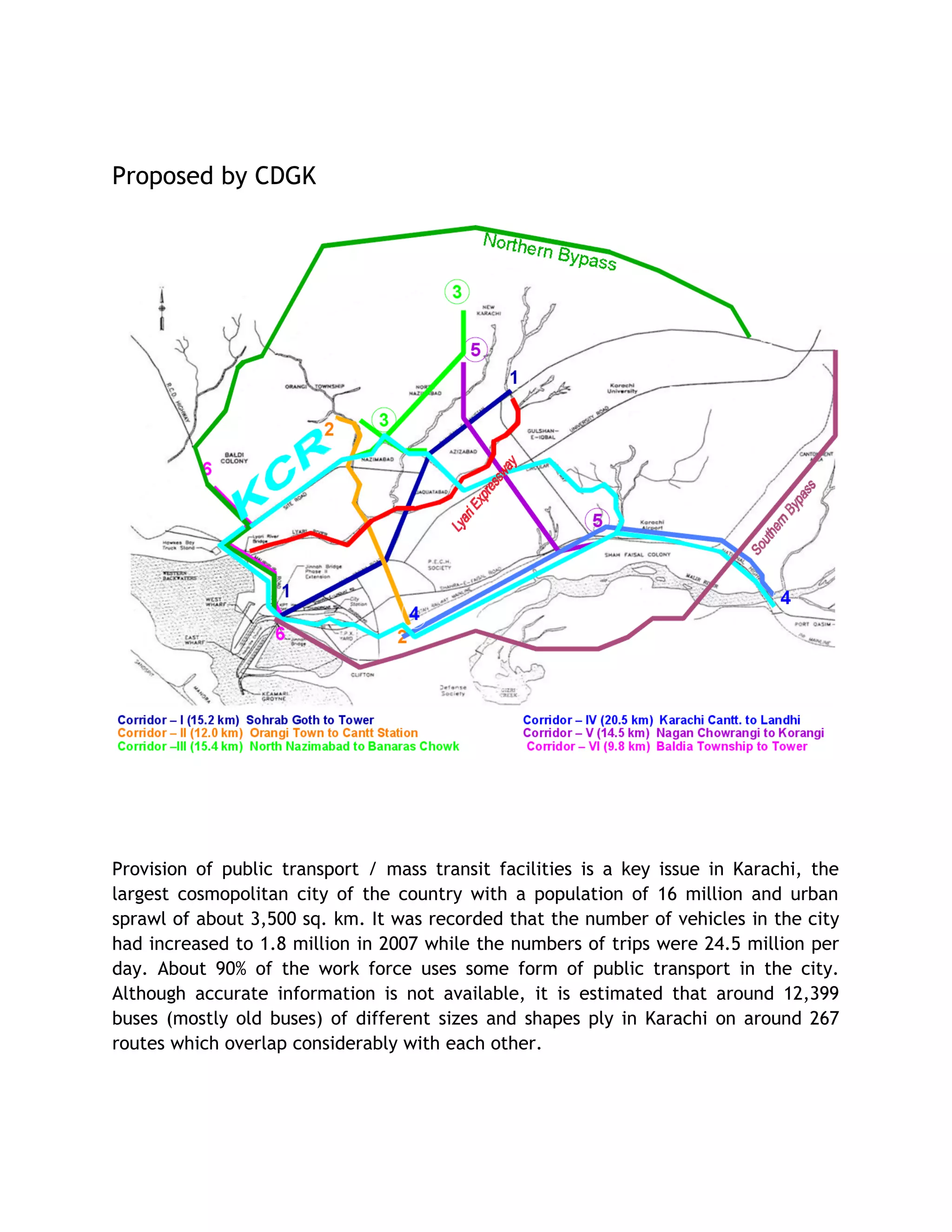 Draft Feasibility report of the railway system in Karachi | DOC | Rail Travel | Travel Type