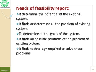 Feasibility Report seminar | PPTX