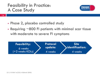Feasibility Solutions to Clinical Trial Nightmares | PDF