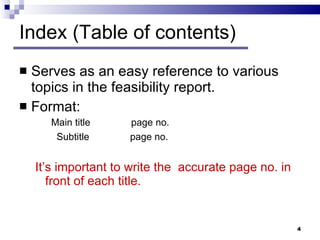 Feasibility studies | PPT