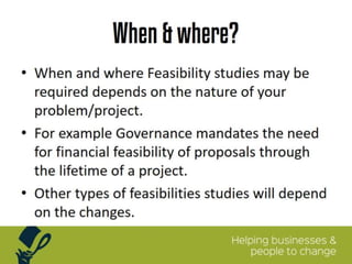 An Introduction to Feasibility studies | PPTX