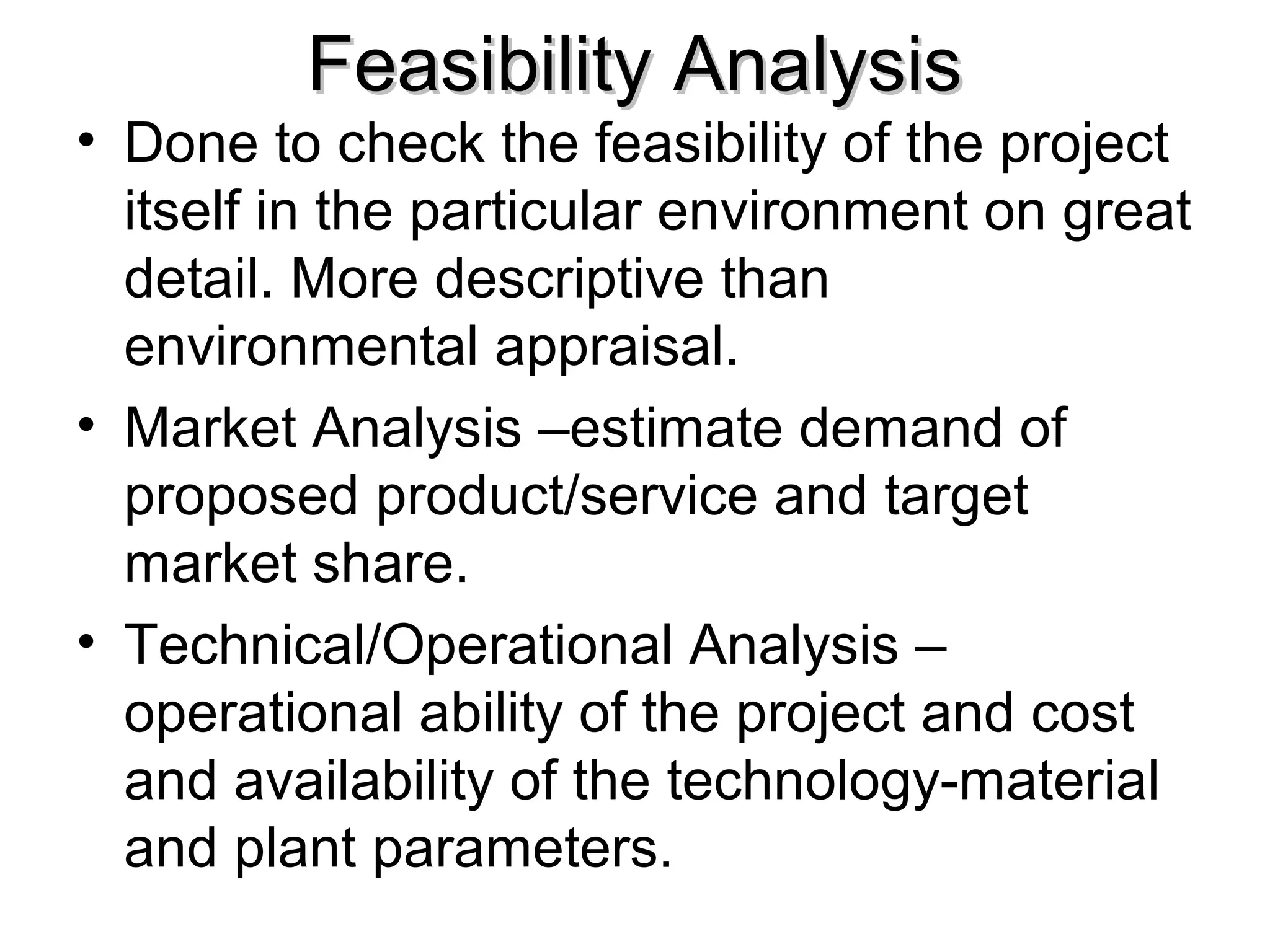 Feasibility study | PPT | Business | Business and Finance