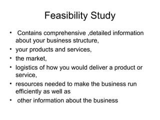 Feasibility study | PPT