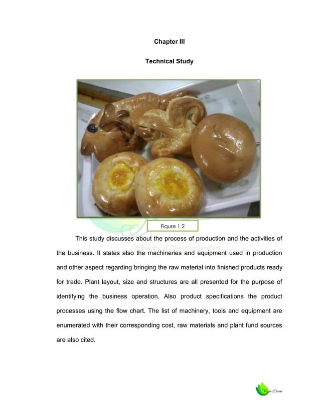 Feasibility Study (Veggie Bread) | PDF